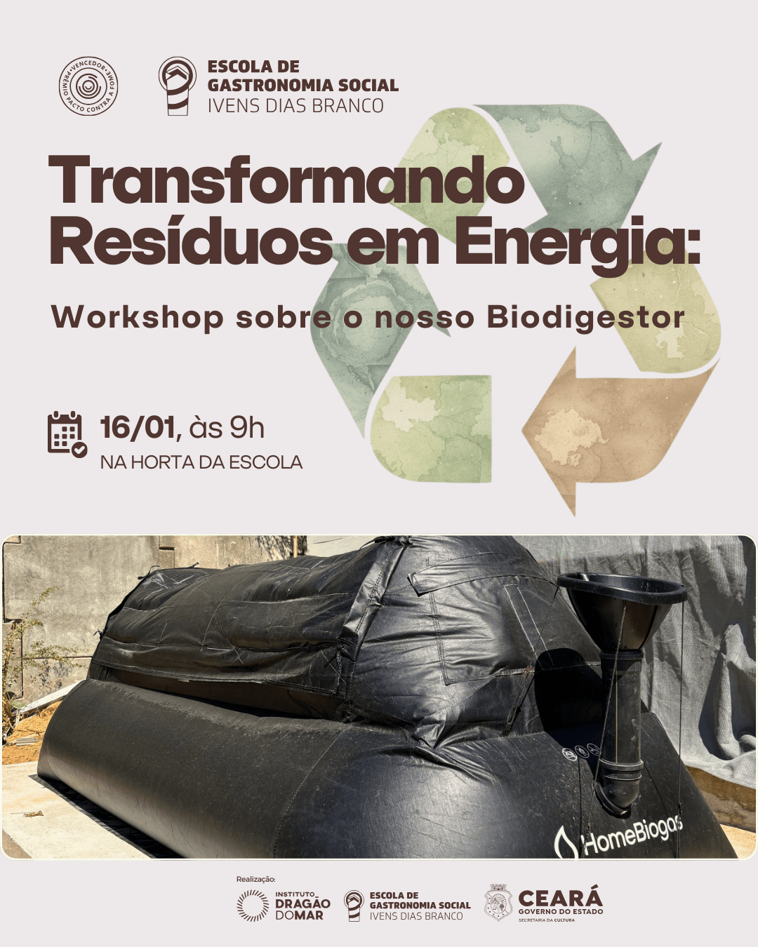 Educação e Sustentabilidade: EGSIDB Realiza Workshop sobre Biodigestor ...